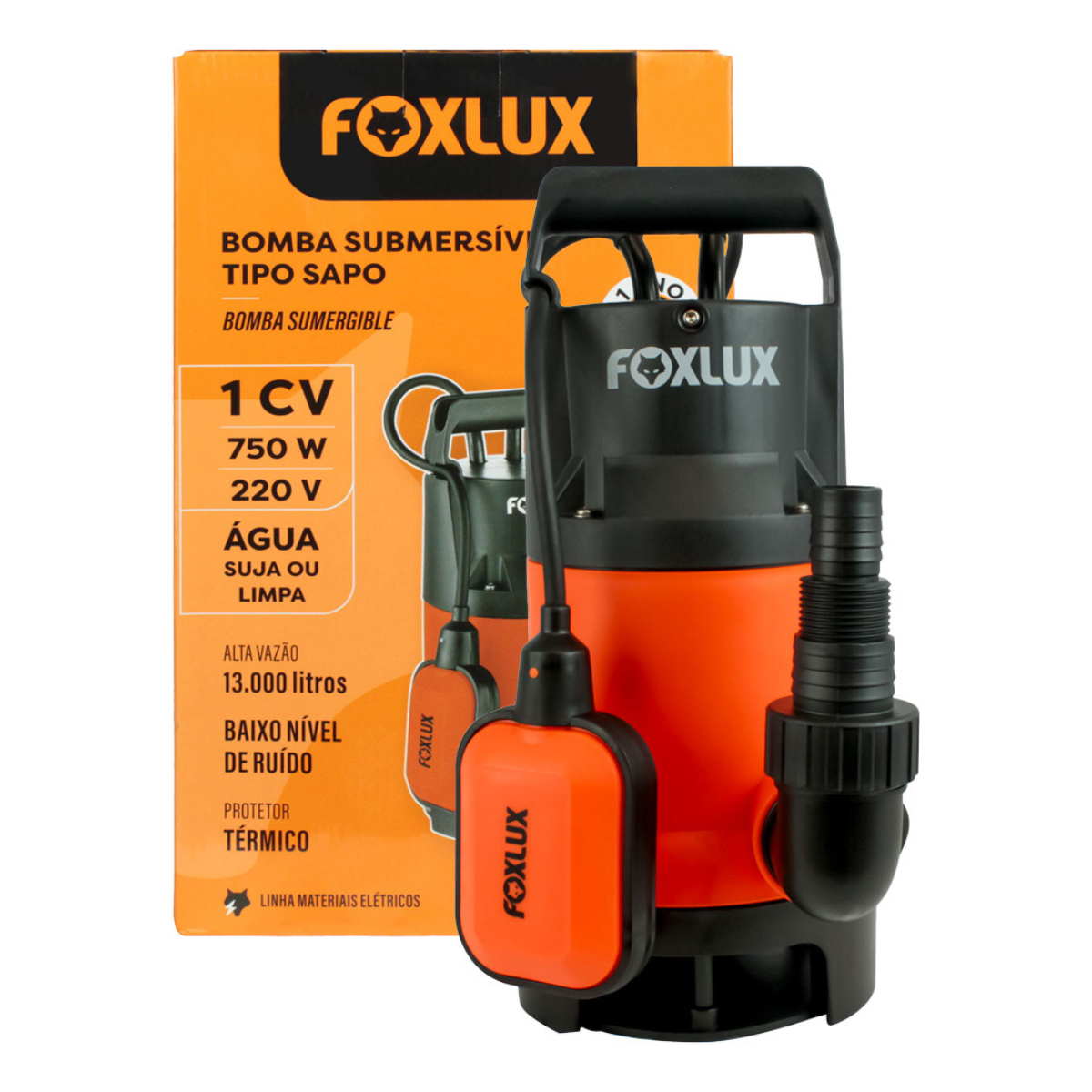 Bomba Sapo Submersa 1HP 220v Foxlux - Scottini Outlet