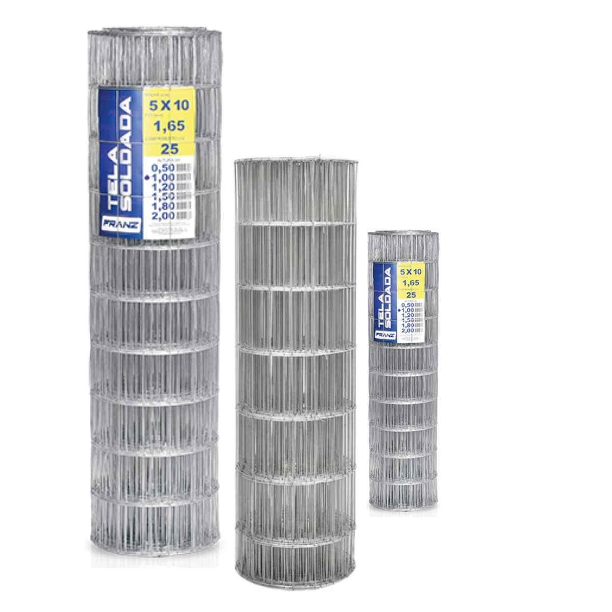 Tela Galvanizada 2,00m Fio 1.65mm 5x10cm C/25m Franz - Scottini Outlet